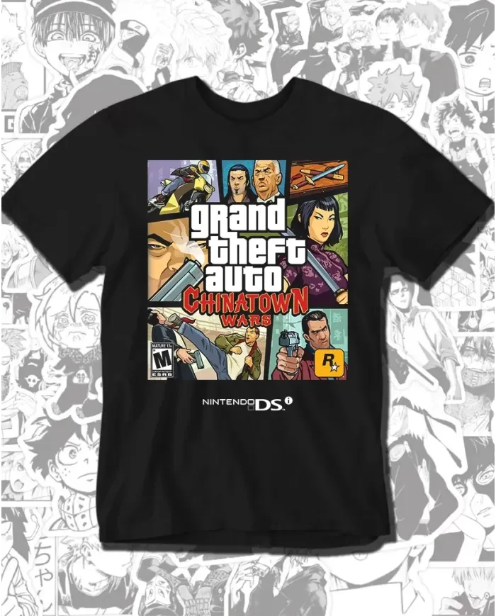Camiseta Estampada Gta Chinatown Wars Ds 🎮 Calidad Premium