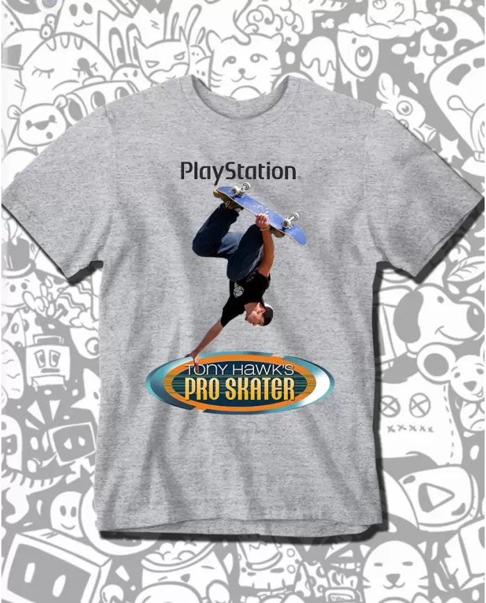 Camiseta Estampada Tony Hawk Pro Skater Ps1 🎮 Calidad Premium